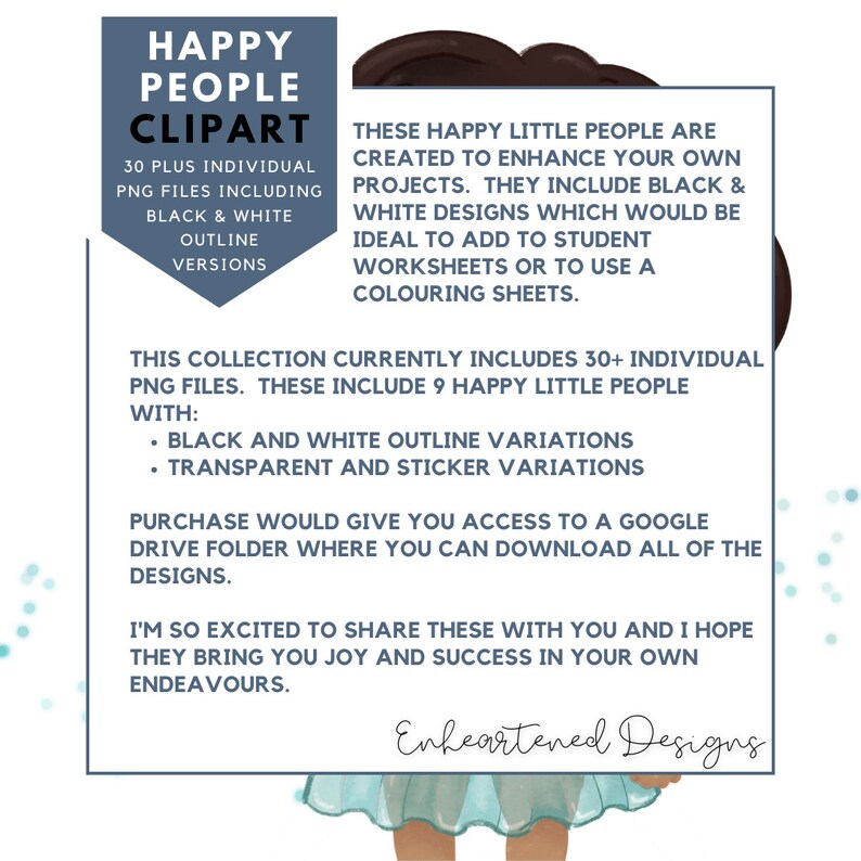Happy Little People PNG Clipart Designs - Etsy