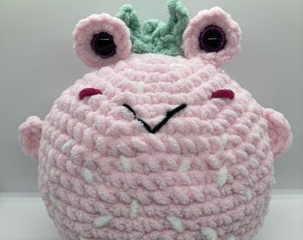 Fae the Strawberry Frog Crochet Pattern - Etsy