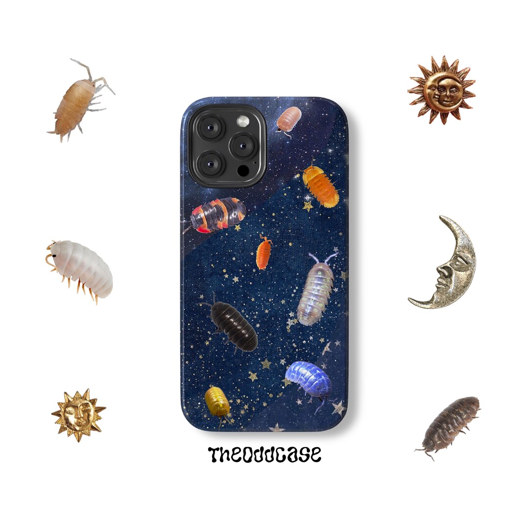 Wood Lice in Space Phone Case • Woodlice Isopods Pillbugs Bugs iPhone Case • Cottagecore ...