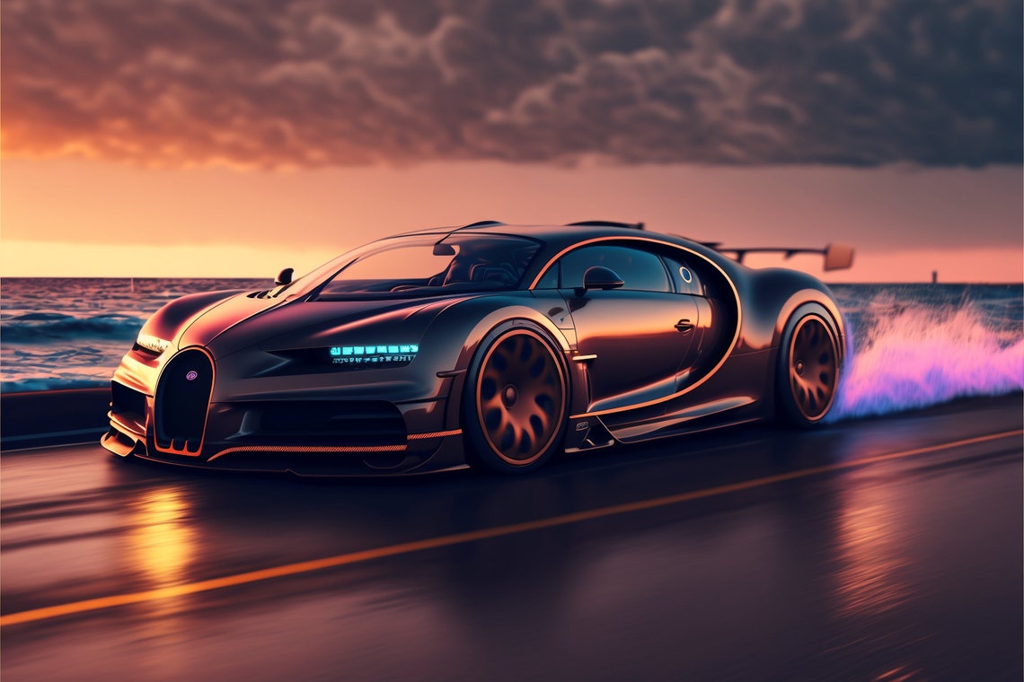 Bugatti Art, Digital Art, Wallpaper - Etsy