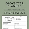 Printable Baby Care Log Baby Daily Log Nanny Log Baby Tracker Planner ...