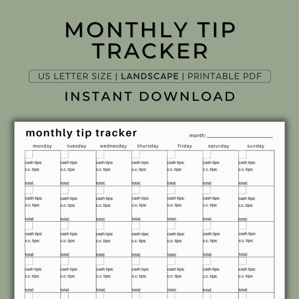 Money Tracker - Etsy