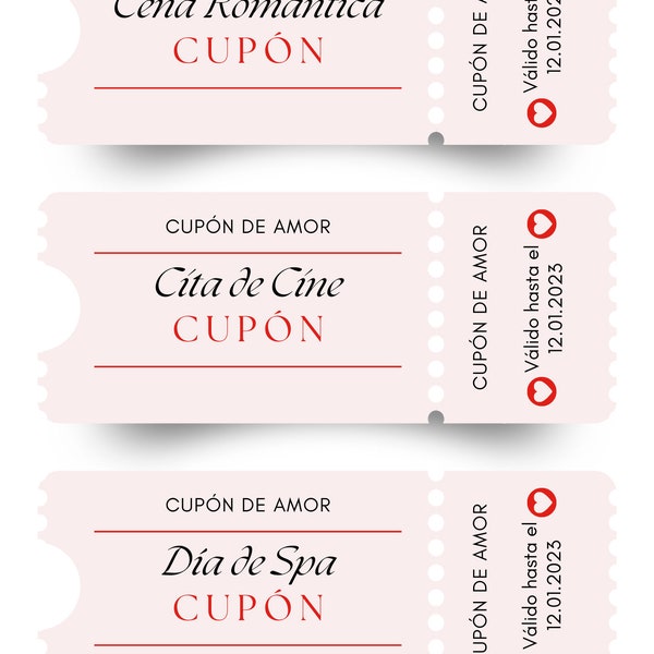 Coupons in Spanish - Etsy