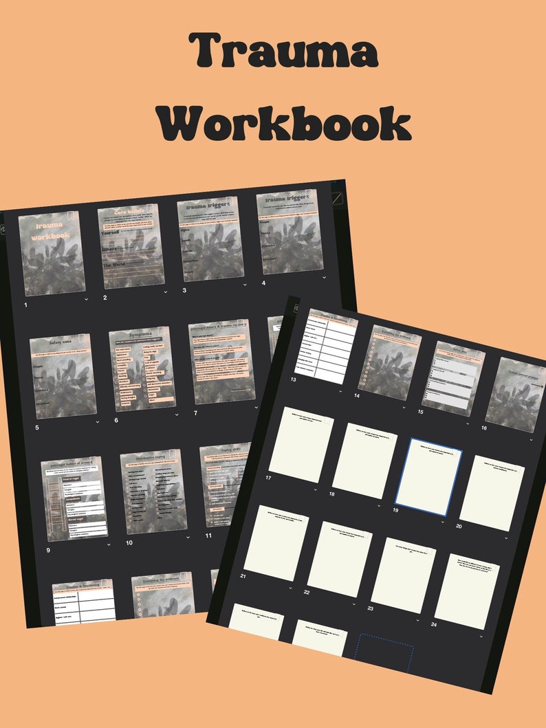 Trauma Recovery Workbook - Etsy