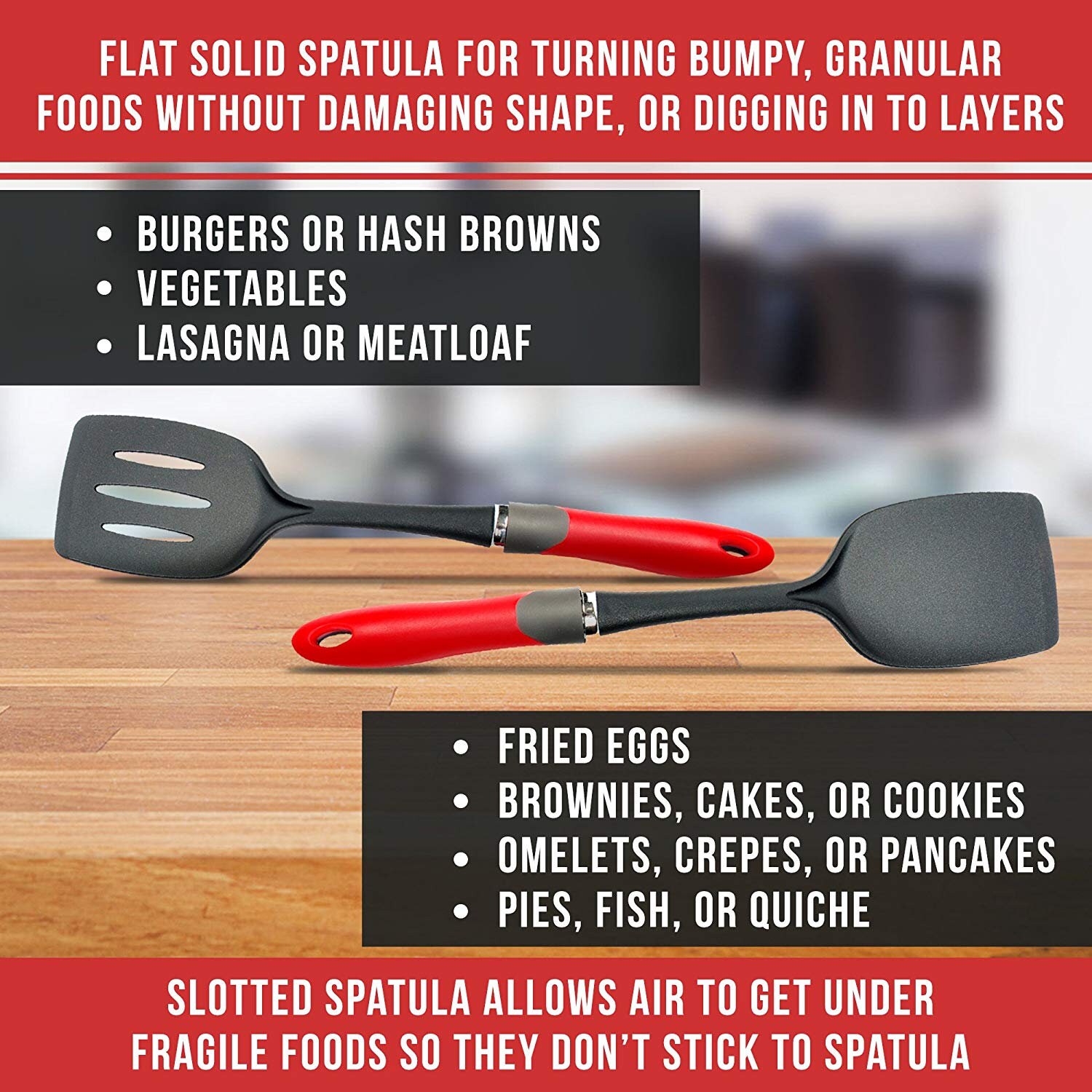 2-pc Kitchen Spatula Set Non-scratch and Non-stick Nylon Solid ...