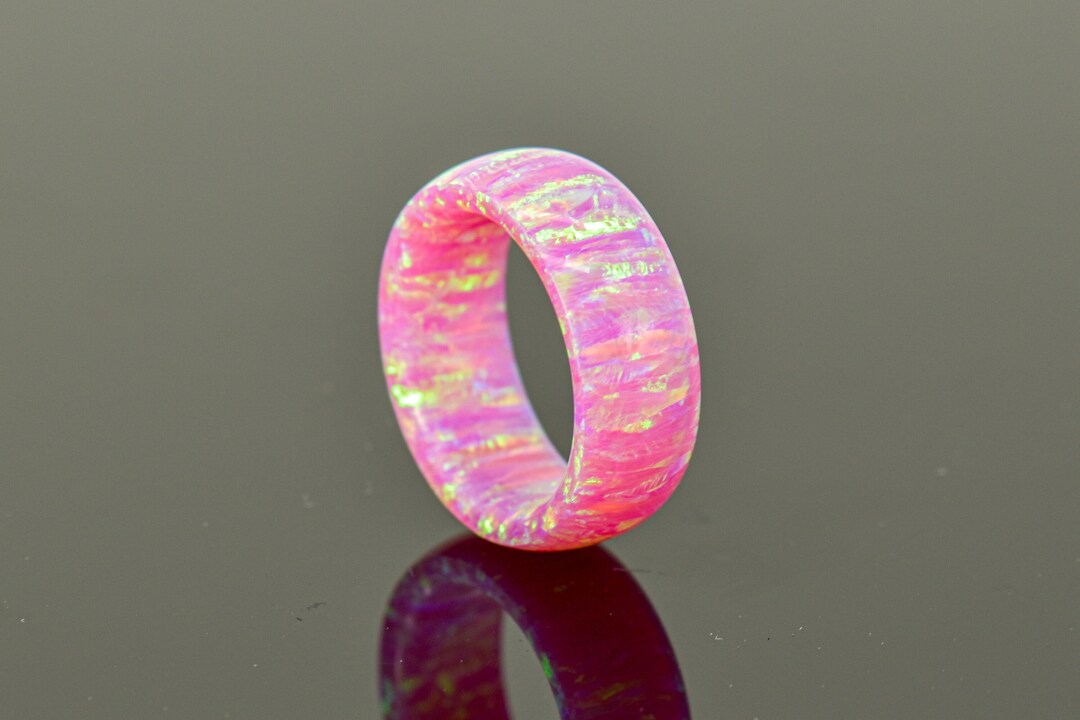 Solid Bubble Gum Bello Opal Ring - Etsy