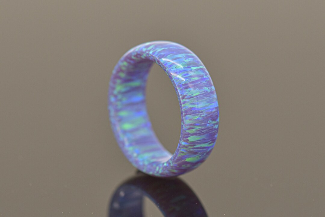 Solid Sleepy Lavender Bello Opal Ring - Etsy