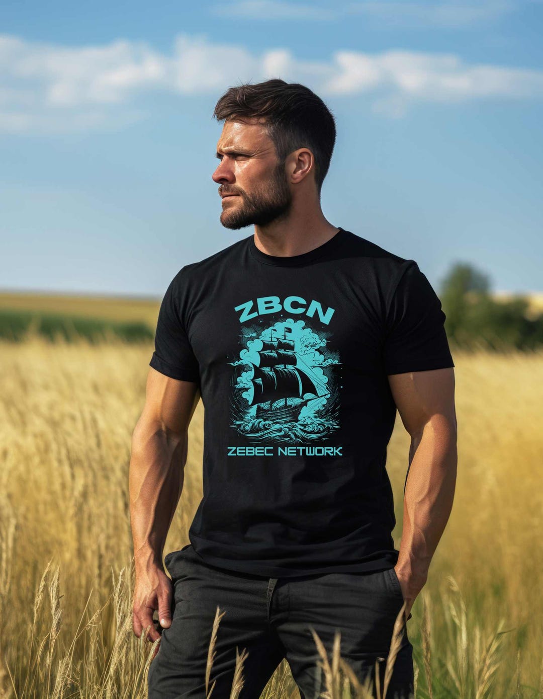 Cryptocurrency Zebec Network ZBCN Ripple Bitcoin Unisex Softstyle T ...