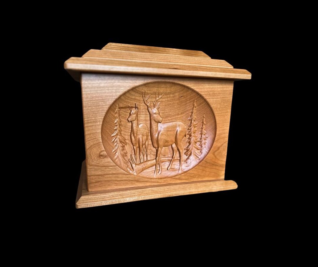 Handmade Cremation Urn, Deer Memorial Urn, Hunting Urn - Etsy
