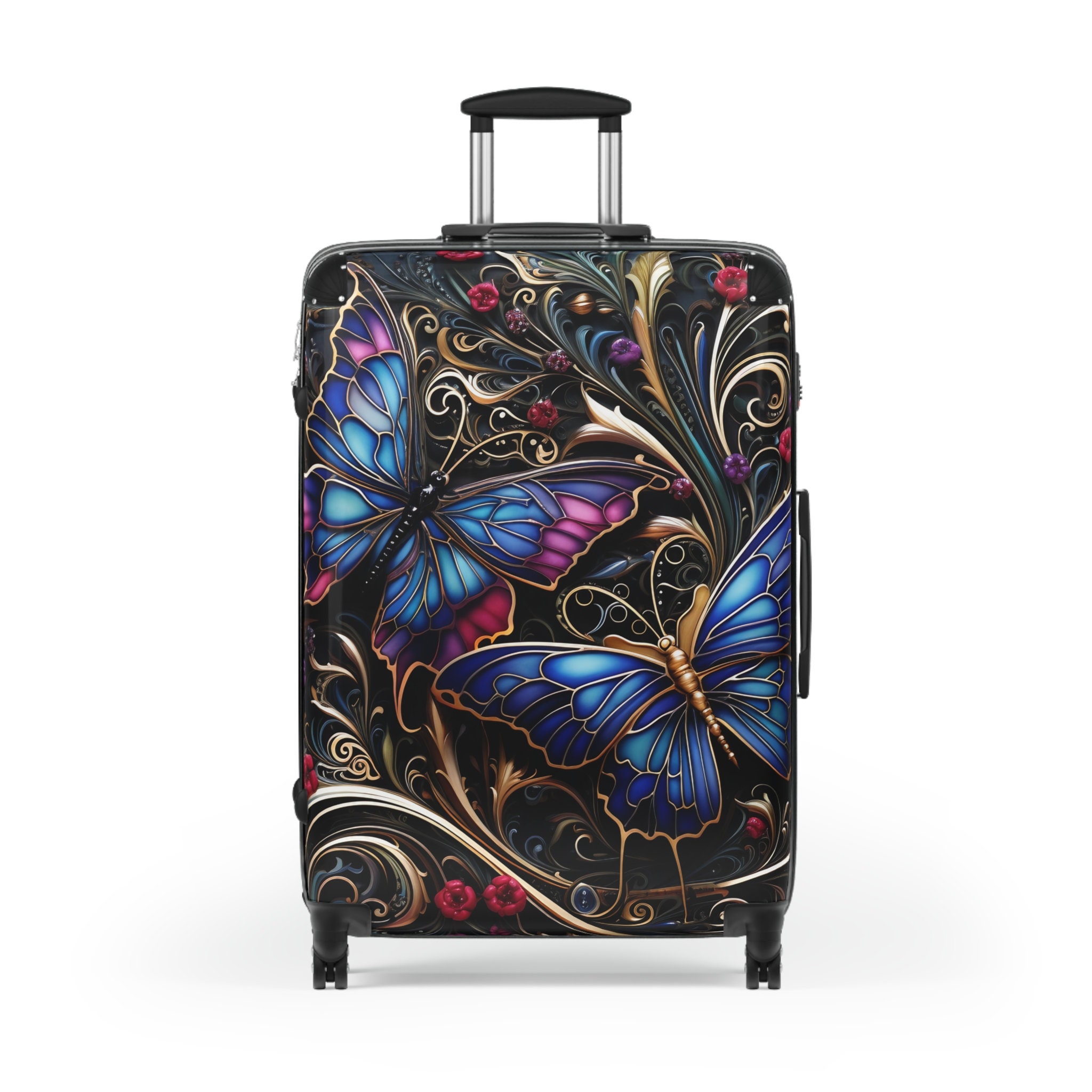 Unique Butterfly Themed Suitcases, Big Beautiful Blue Butterflies ...