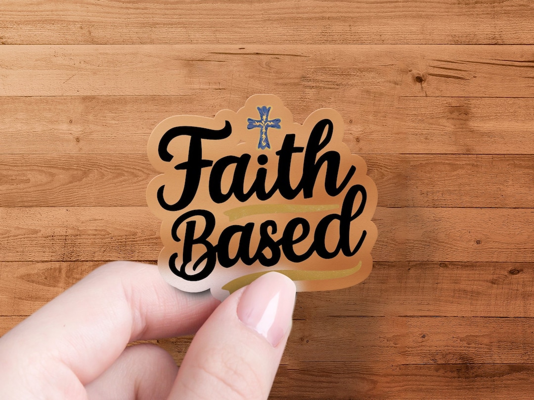 Faith Based Sticker, Inspirational Decal, Cross Sticker, Religious ...