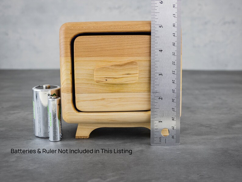 Retro Stash Box, Cherry & Maple Wood, Handmade Minimalist Home Decor ...