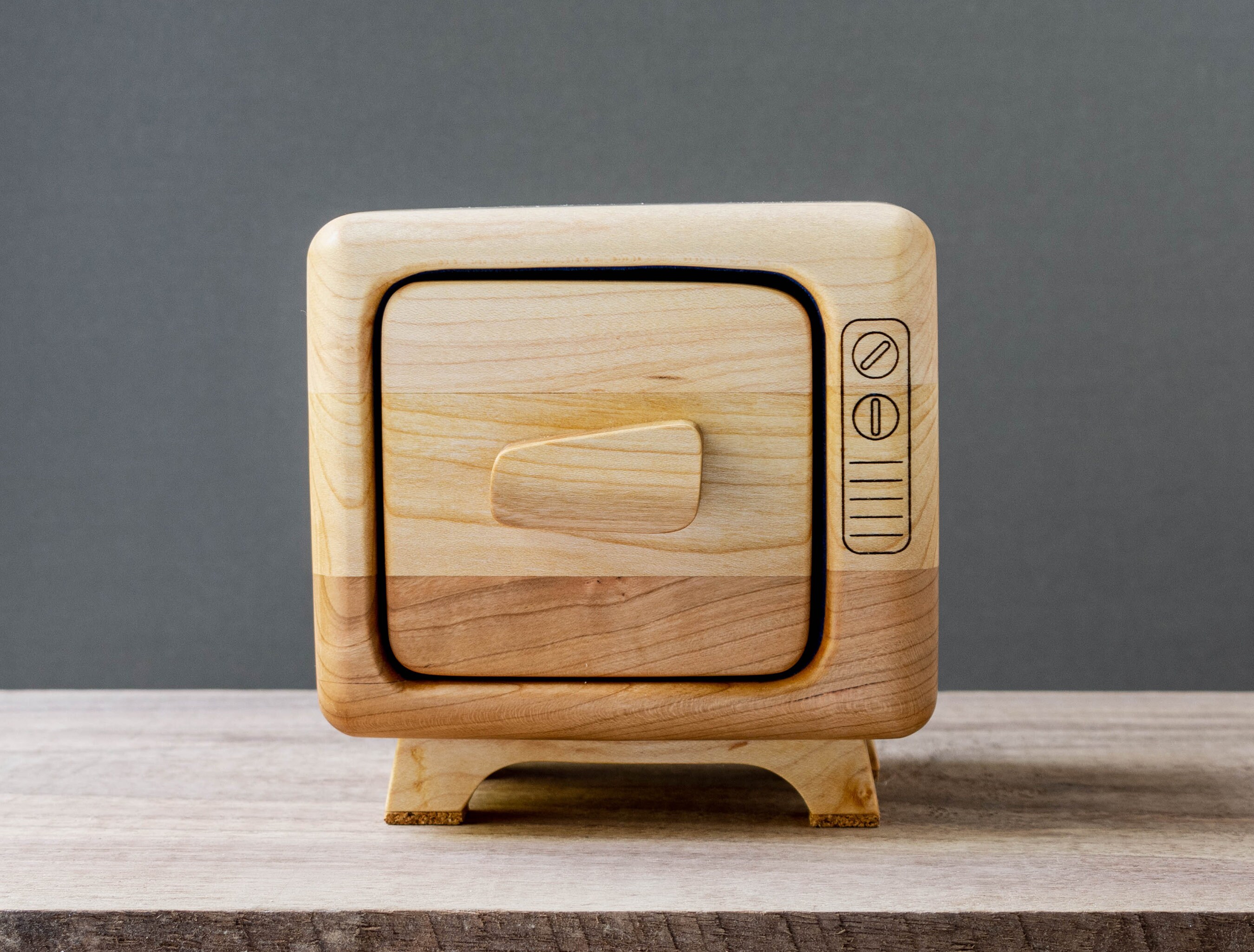 Retro Stash Box, Cherry & Maple Wood, Handmade Minimalist Home Decor ...