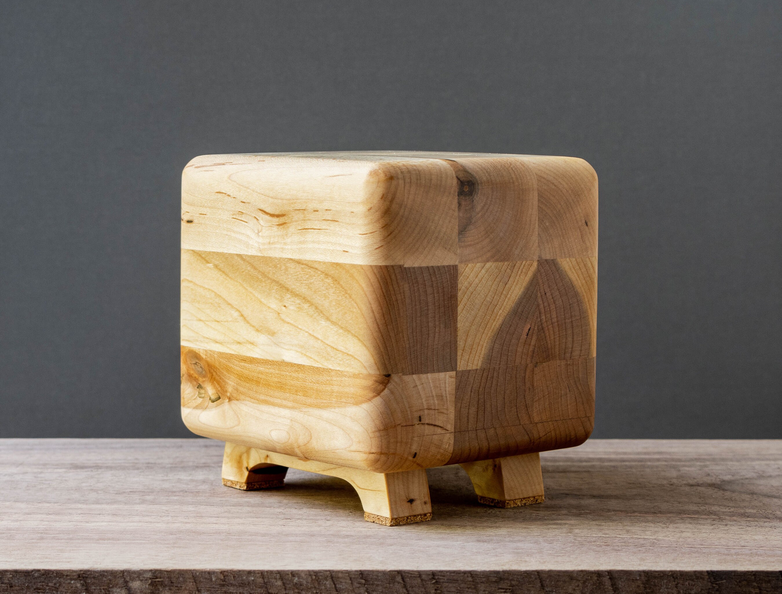 Retro Stash Box, Cherry & Maple Wood, Handmade Minimalist Home Decor ...