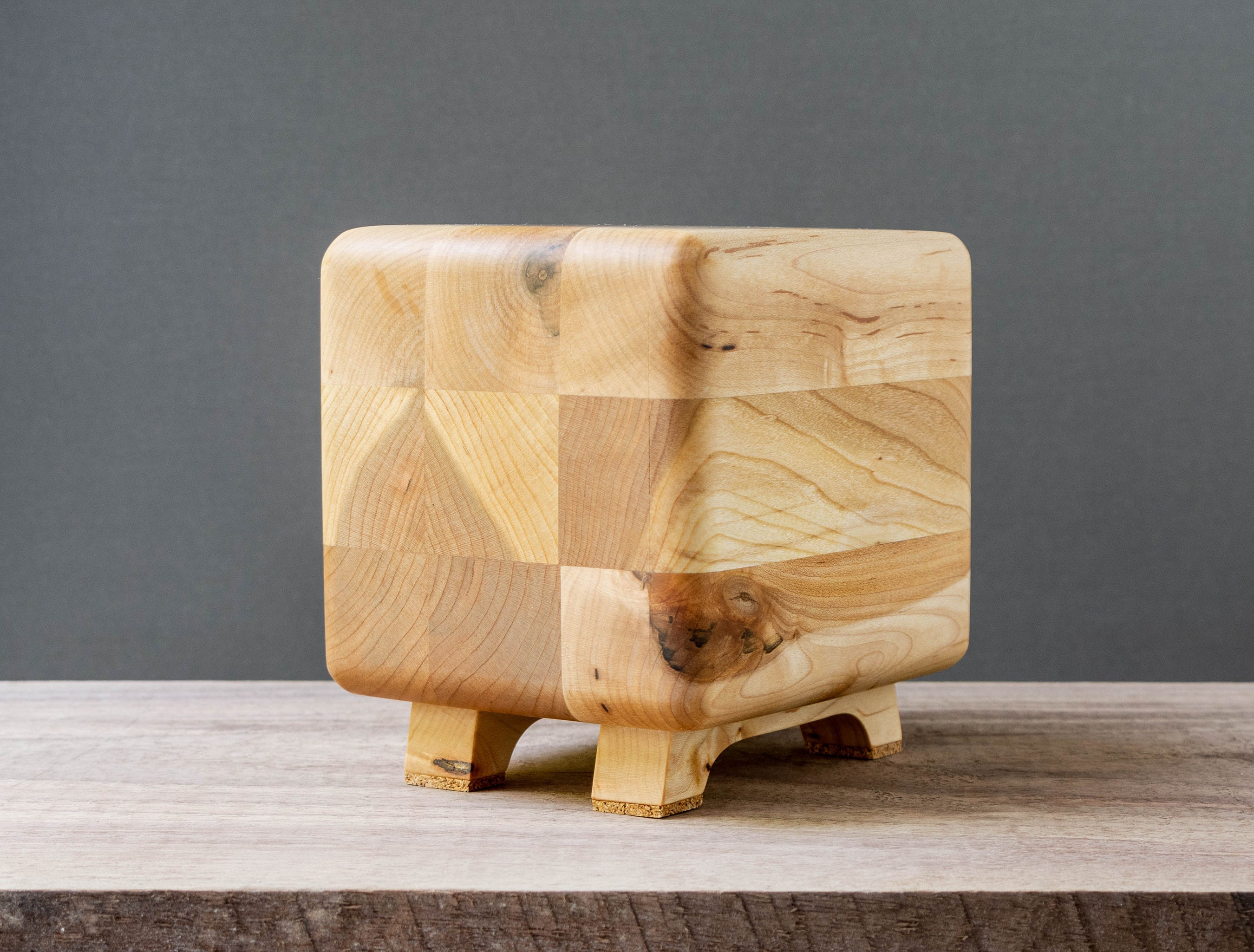 Retro Stash Box, Cherry & Maple Wood, Handmade Minimalist Home Decor ...