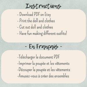 Printable Doll Dress-up With Mix and Match Outfits, Dress-up Kit, Paper ...