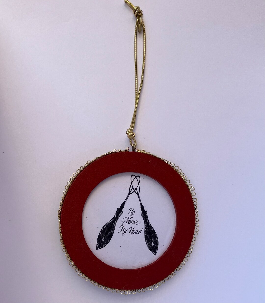Red Afrocentric Wooden Photo Frame Ornament: Handmade 4-inch - Etsy