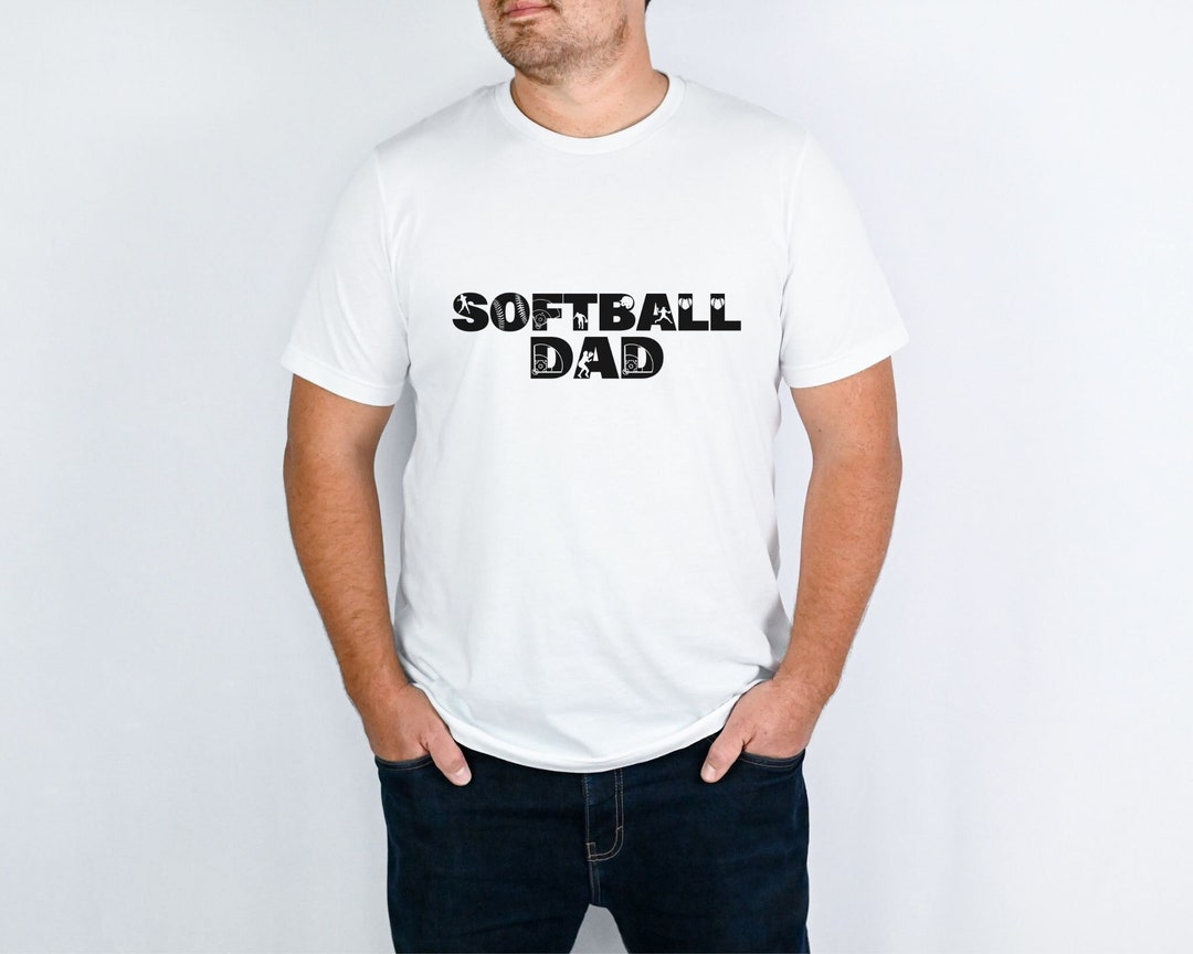 Softball Dadtshirt, Dad Shirt, Softball Game Day Tee, Softball Parent ...