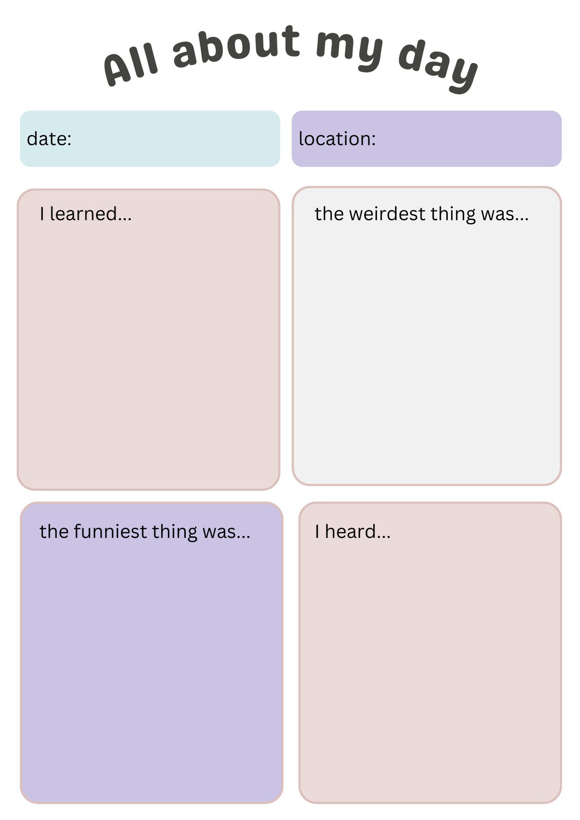 Travel Journal Printable | Travel Journal Kids | Travel Journal Digital ...