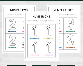 Practice Writing Numbers 1 20 - Etsy