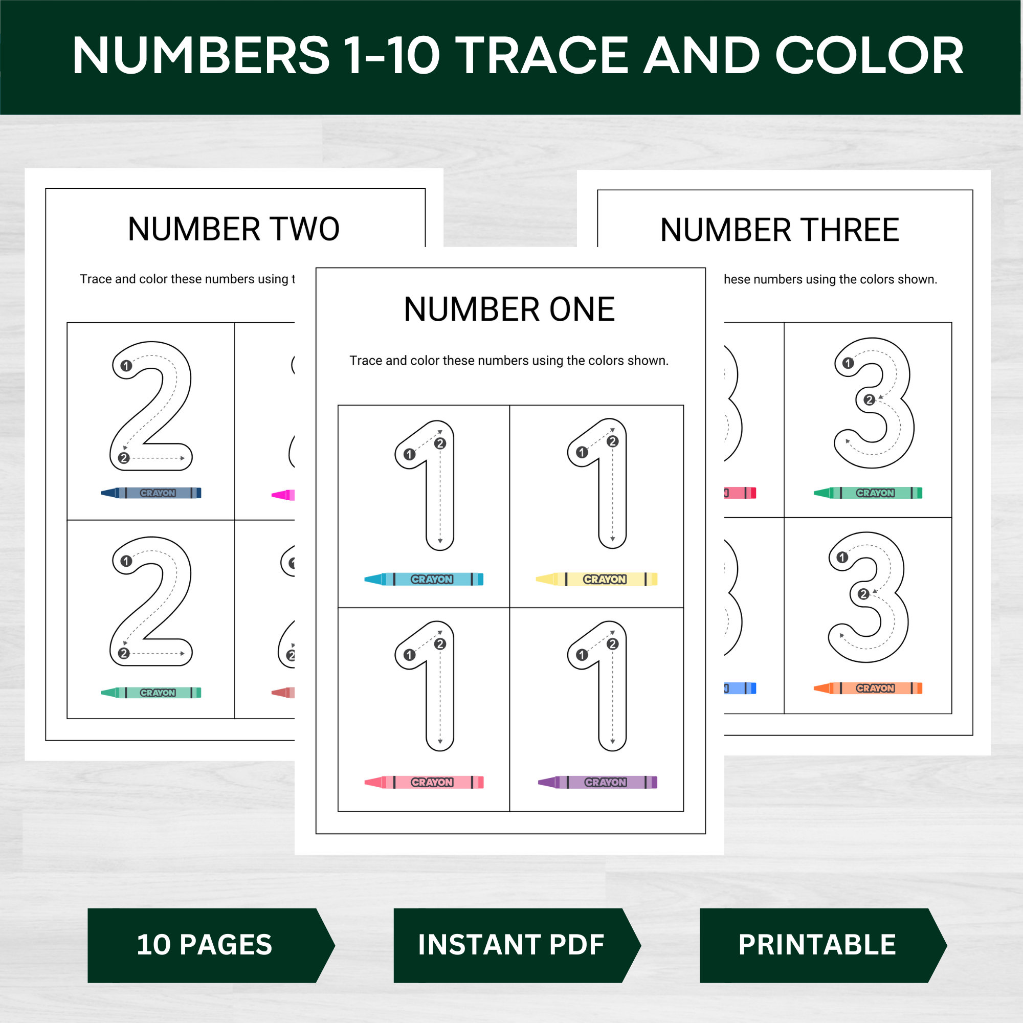 Tracing Numbers 1 10 Printable Worksheets Tracing Numbers 1 10