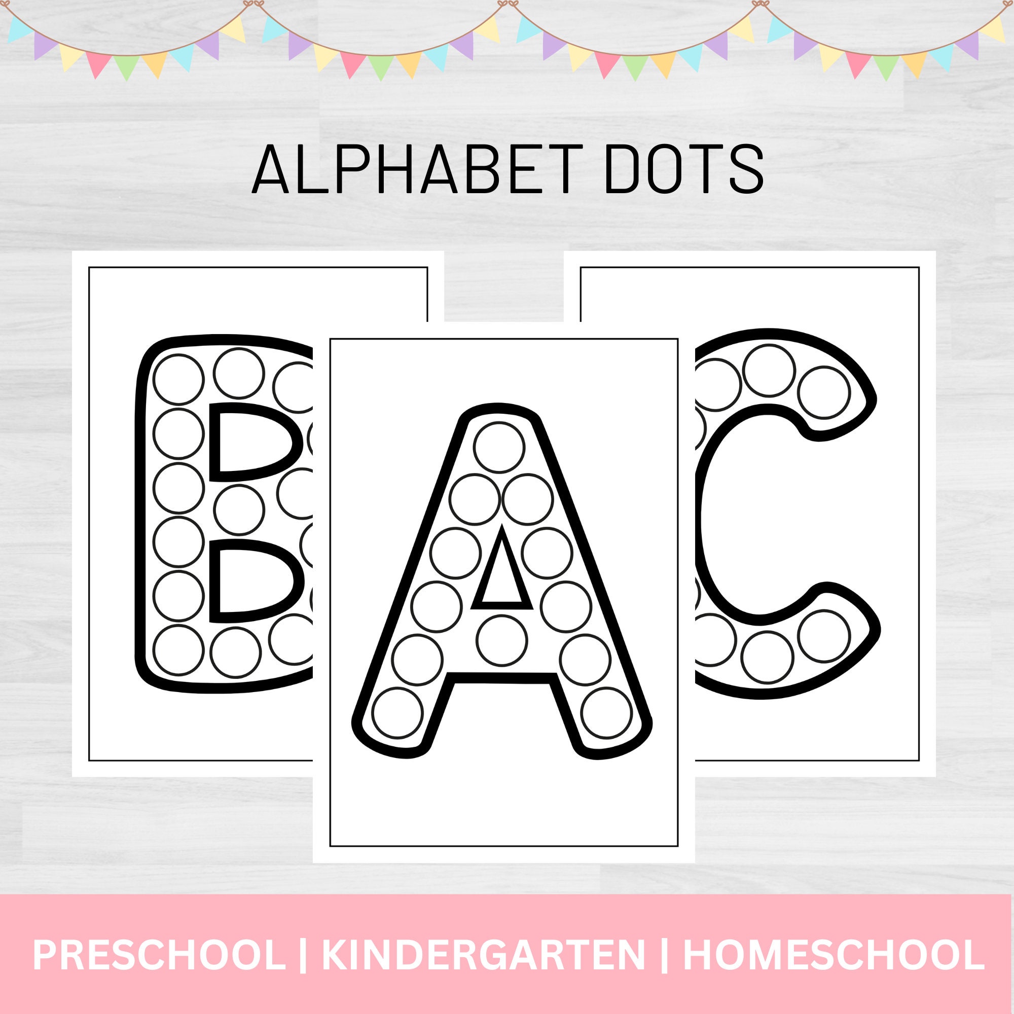Alphabet Dot Marker Printables: ABC Dot Activities (digital Download ...