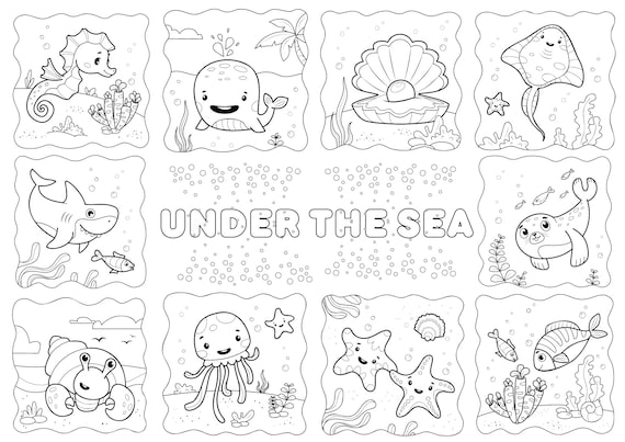 Coloriages Animaux Marins Imprimables