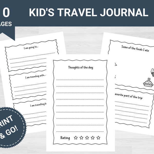 Travel Journal - Etsy