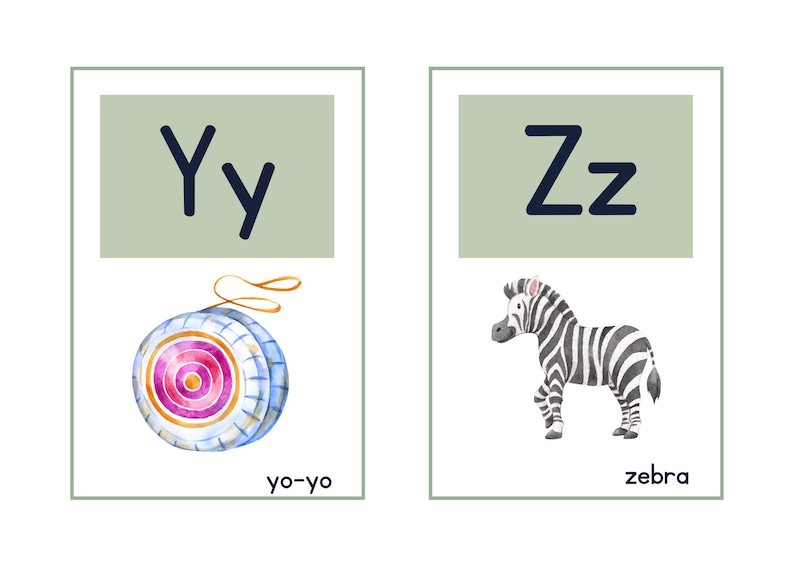 Alphabet Flashcards Alphabet Flashcards Printable Alphabet Flash Cards ...