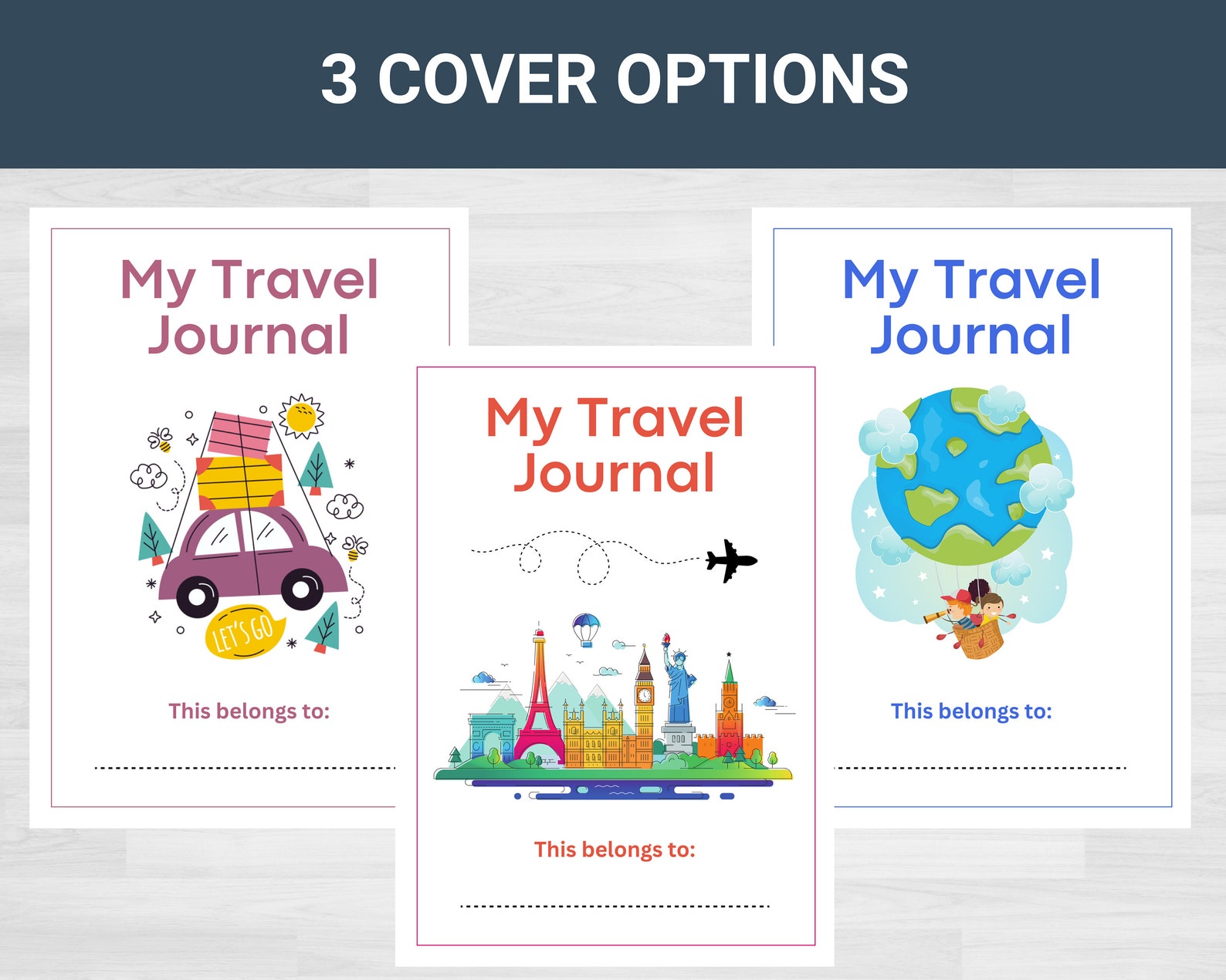 Travel Journal Printable Travel Journal Kids Travel Journal Digital ...