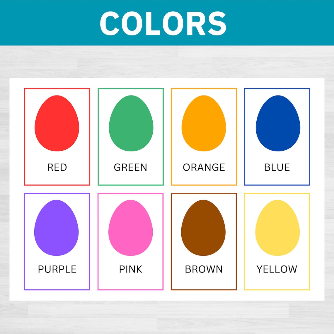 Colors Printable Colors Chart Colors Worksheets Colors of the Rainbow ...