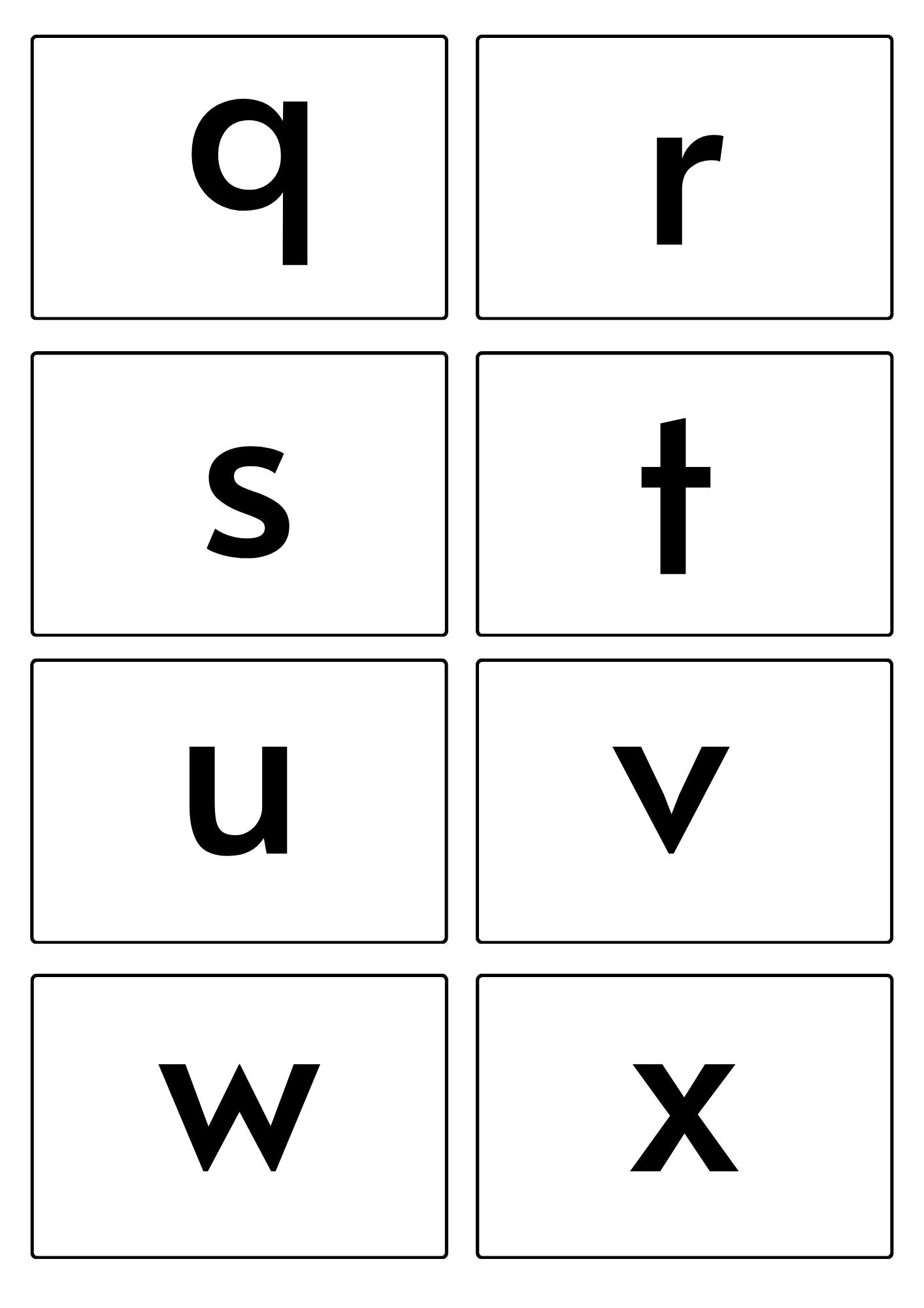 Lowercase Alphabet Flash Cards: Printable Literacy Aids (digital ...