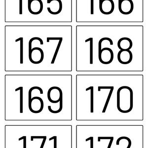 Number Flash Cards 101-200: Printable Numeracy Aid (digital Download ...