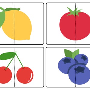 Fruit Matching Activity | Fruit Flashcards| Fruit Matching Printable ...