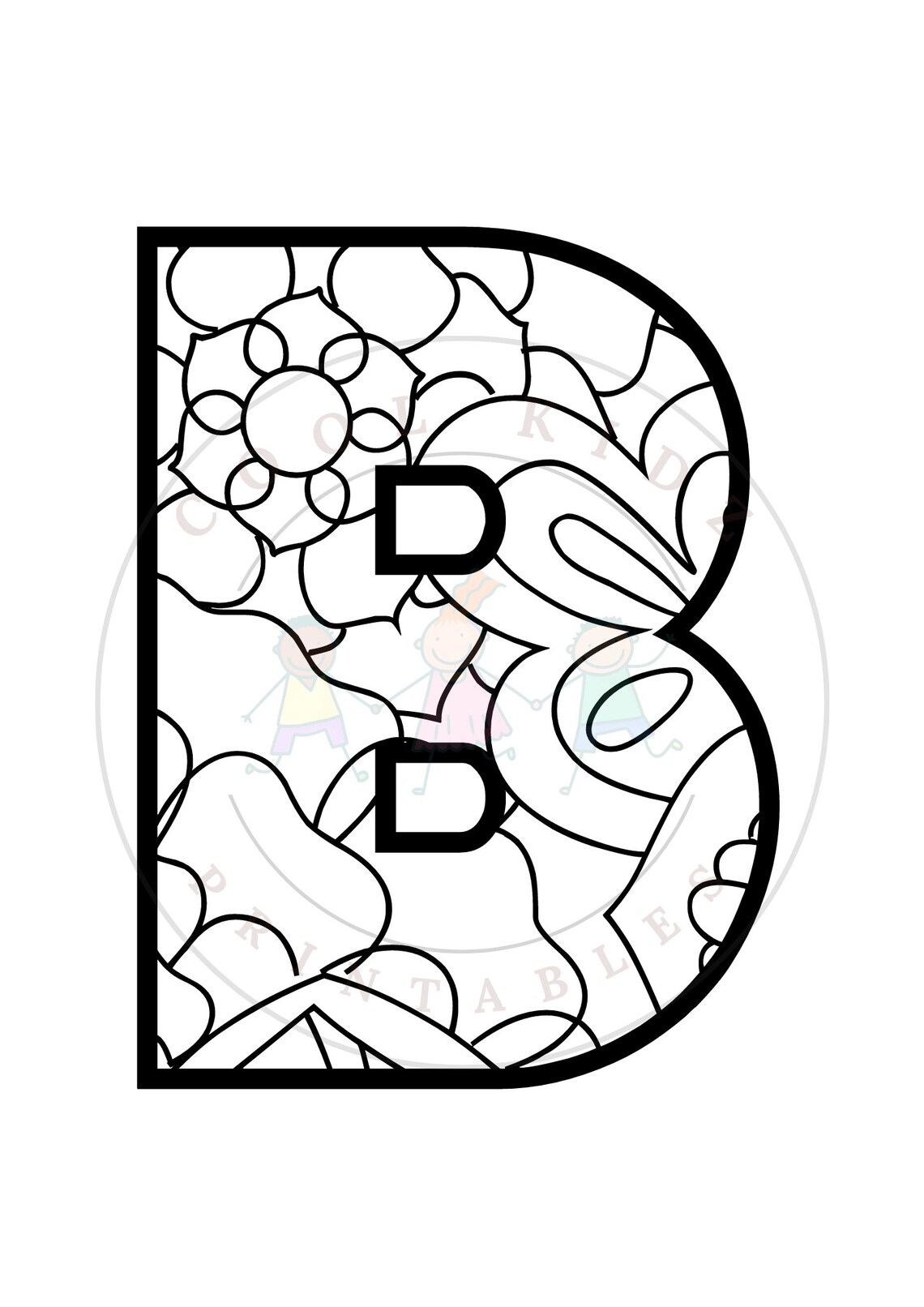 Mandala Alphabet Coloring Pages Mandala Alphabet Letter Coloring ...