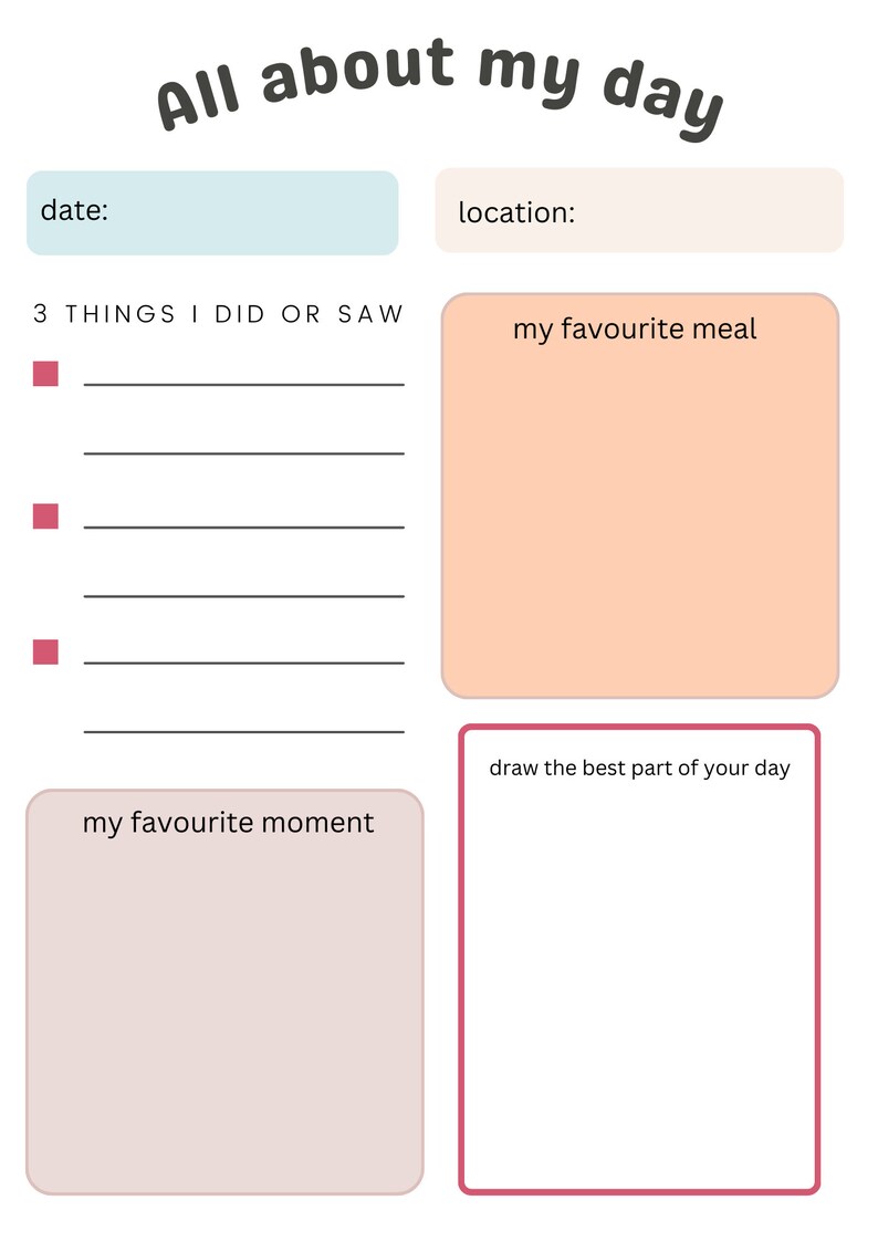Travel Journal Printable | Travel Journal Kids | Travel Journal Digital ...
