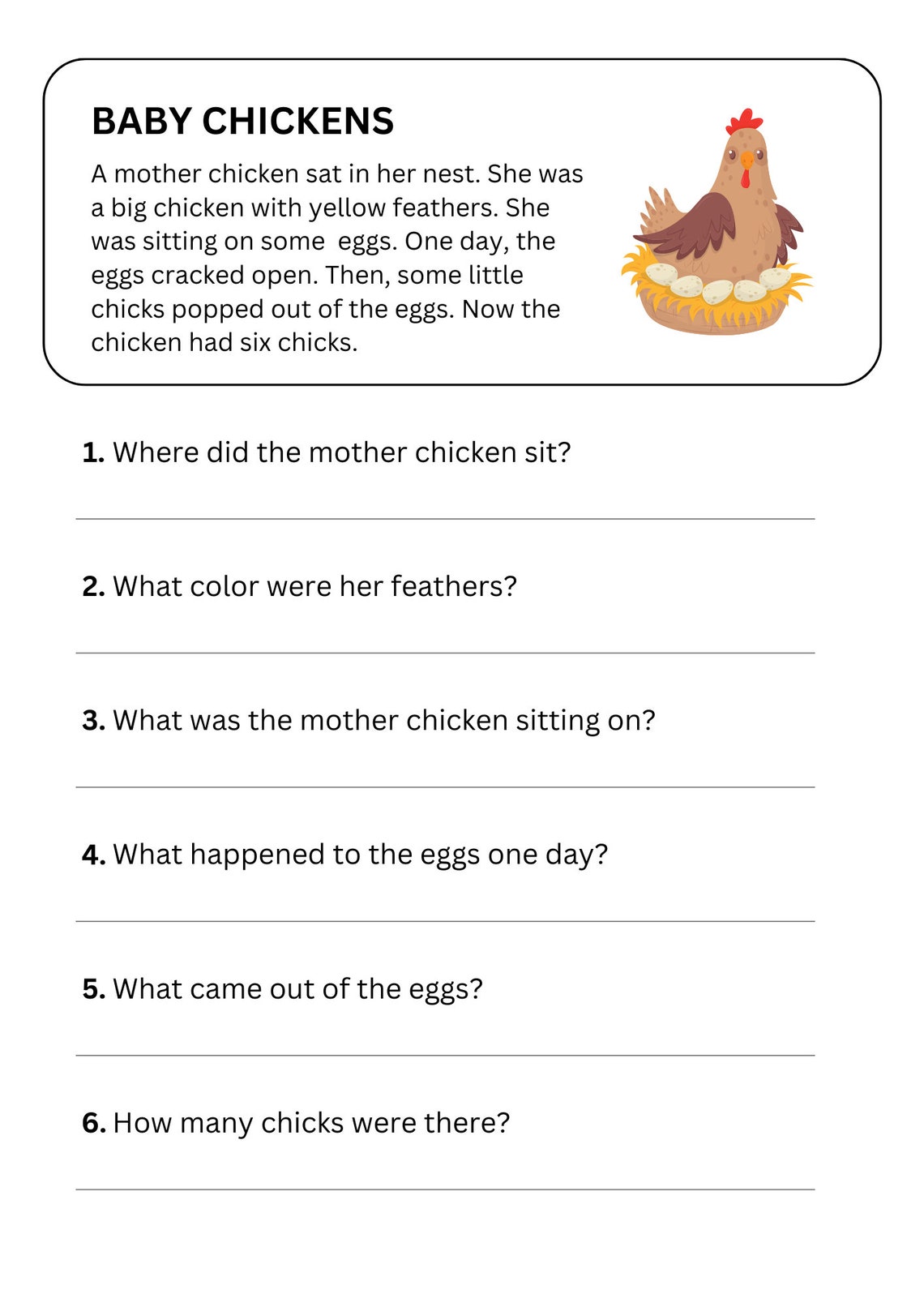 Reading Comprehension Worksheets Grade 1 Writing Worksheets Grade 1 ...