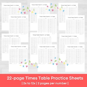 Times Table Multiplication Worksheets | Time Tables Printable | Times ...