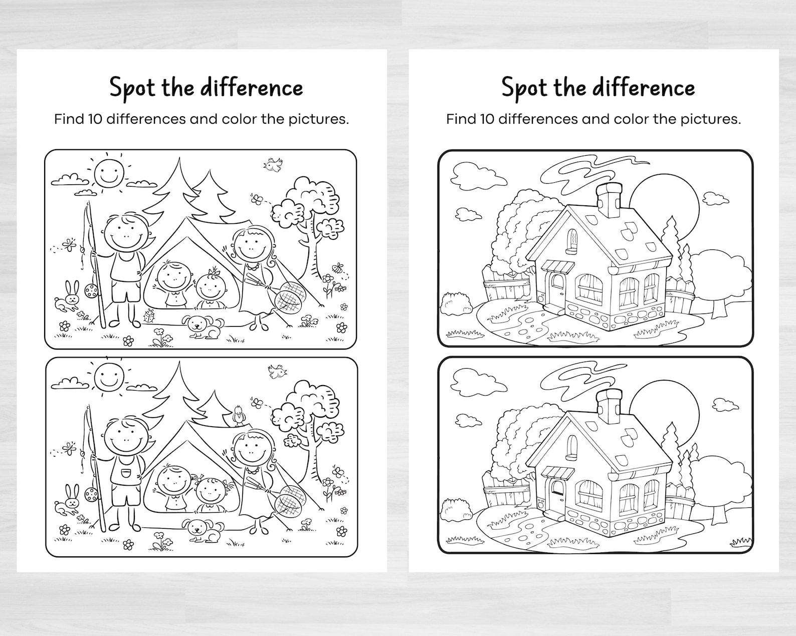 Spot the Difference Activities Spot the Difference Printable Pages Kid ...