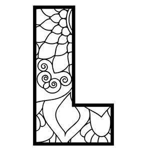 Mandala Alphabet Coloring Pages: Calming Kids Activity (digital ...