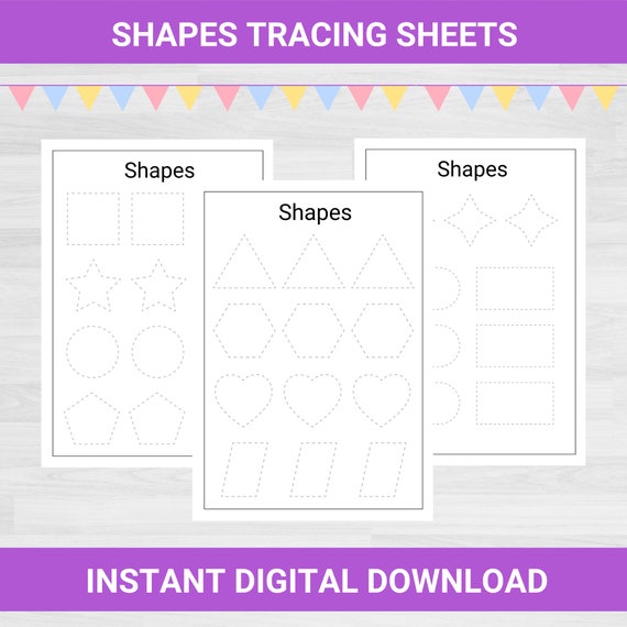 Hojas De Trabajo Imprimibles De Formas Fichas Para Imprimir De Figuras