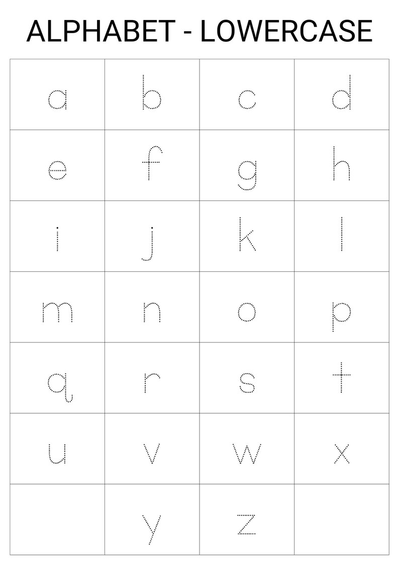 Alphabet Tracing Worksheets: Uppercase & Lowercase (digital Download ...