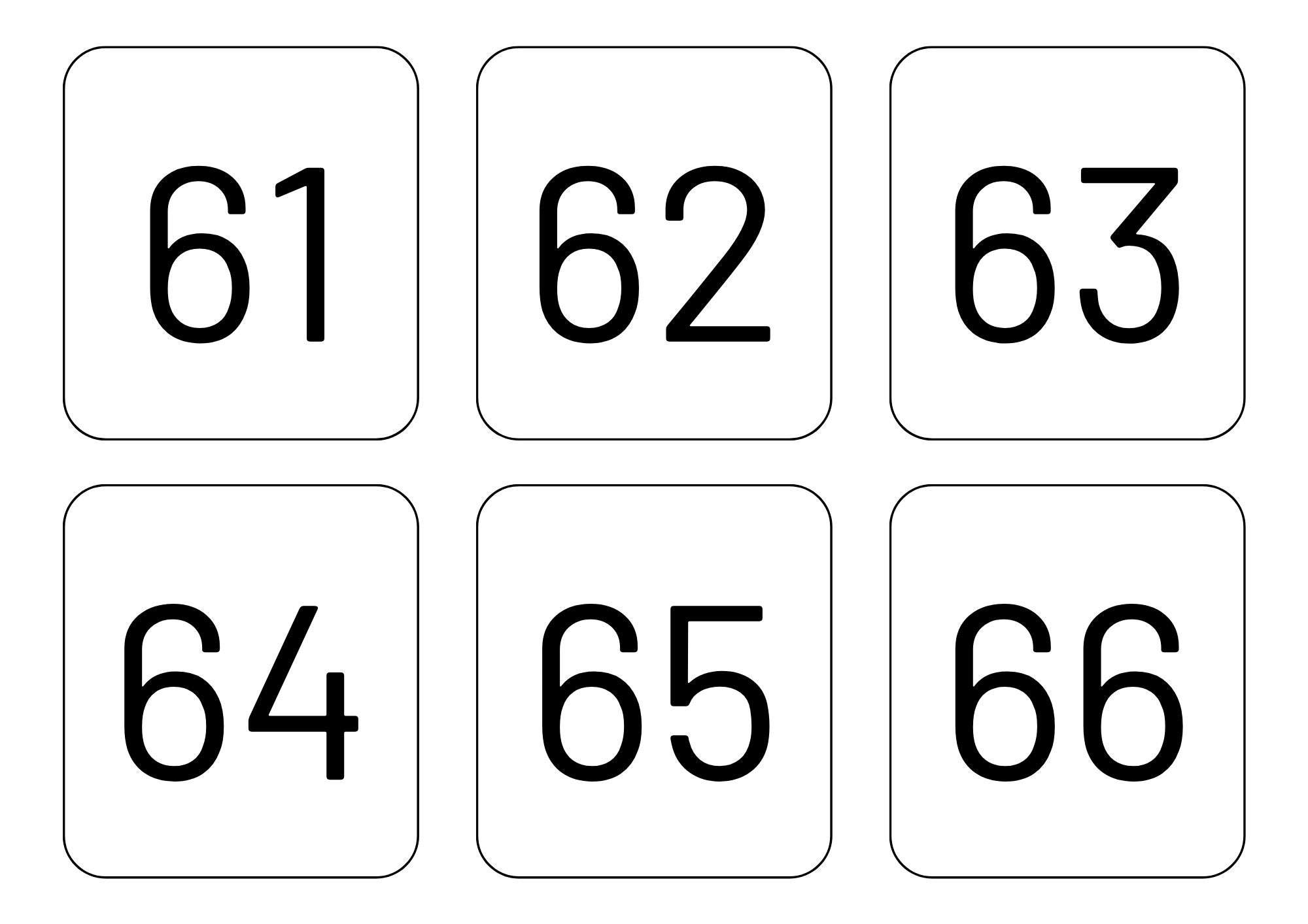 Numbers 1-100 Flashcards Count to 100 Learn to Count Math Printables ...