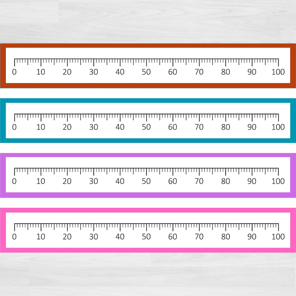 Printable Number Line 0-100 Number Line Printable Count to 100 ...