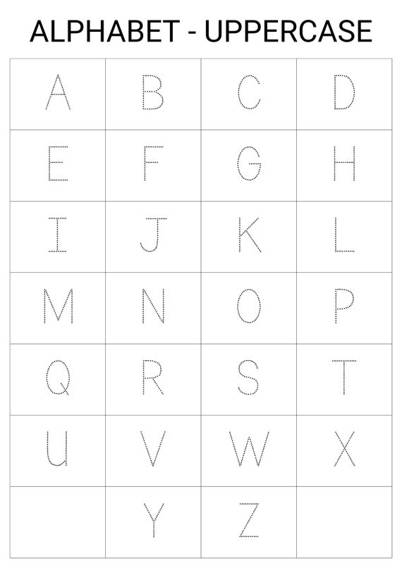 Hoja De Trabajo Imprimible Para Trazar Letras