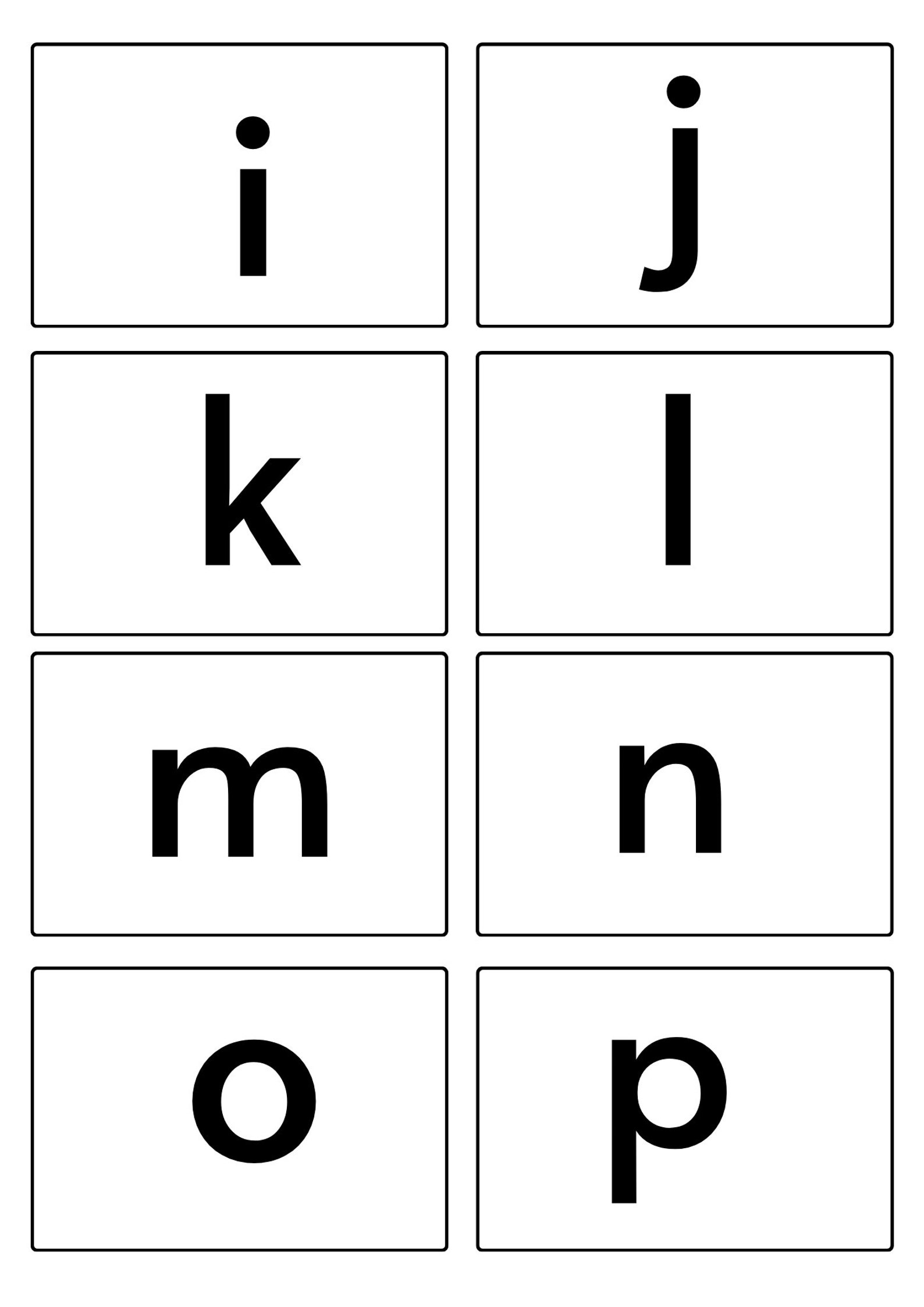 Lowercase Alphabet Flash Cards: Printable Literacy Aids (PDF Download ...