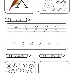 Alphabet Letter Worksheets Alphabet Tracing Preschool Sheets ...
