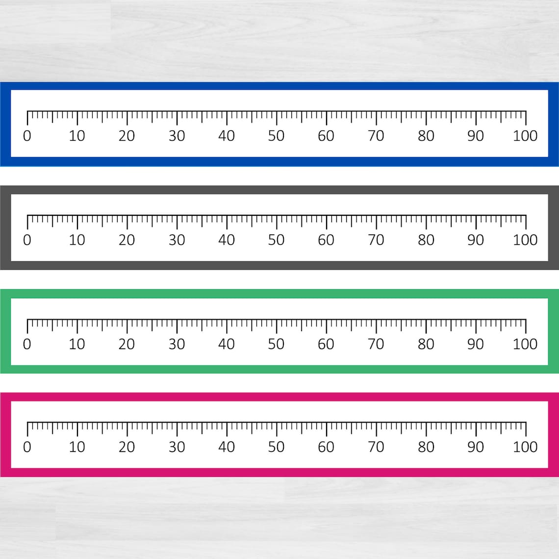 Printable Number Line 0-100 Number Line Printable Count to 100 ...