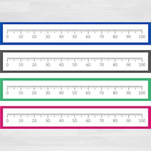 Printable Number Line 0-100 | Number Line Printable | Count to 100 ...