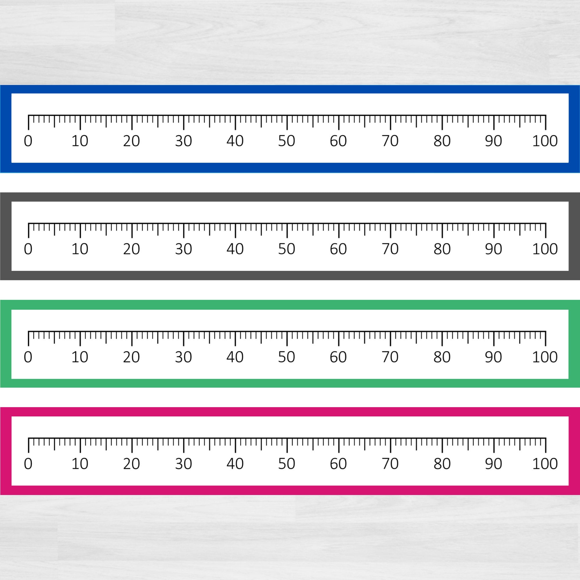 Printable Number Line 0-100 Number Line Printable Count to 100 ...